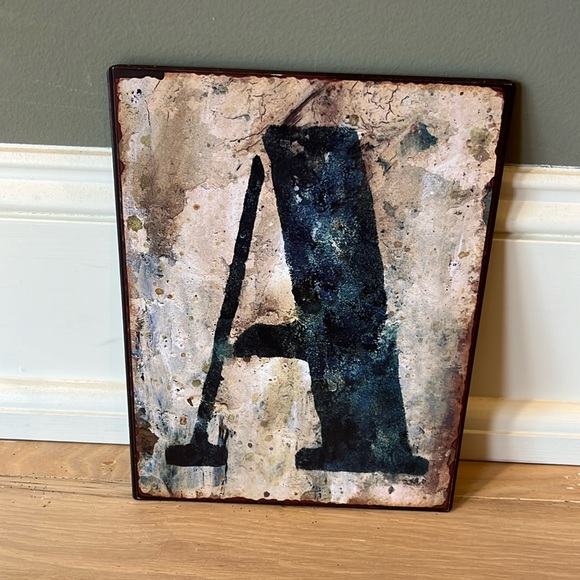 Wall Decor | Metal Plaque Wall Hanging Letter A Wall Decor | Poshmark